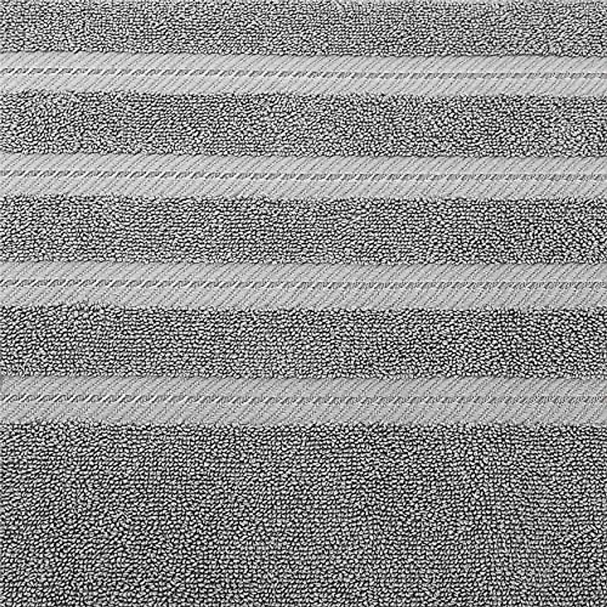 American Soft Linen 100% Turkish Carde Cotton 6 Piece Towel Set, 560 GSM Towels for Bathroom, Super Soft 2 Bath Towels 2 Hand Towels 2 Washcloths, Silver Grey