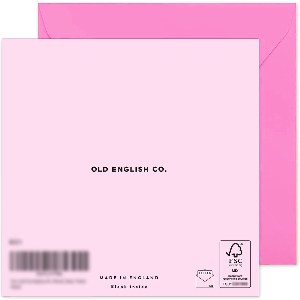 Old English Co. Happy Birthday Wonderul Cousin Card - Square Birthday Woman Wishes Card | Suitable for Cousins| Blank Inside & Envelope Included