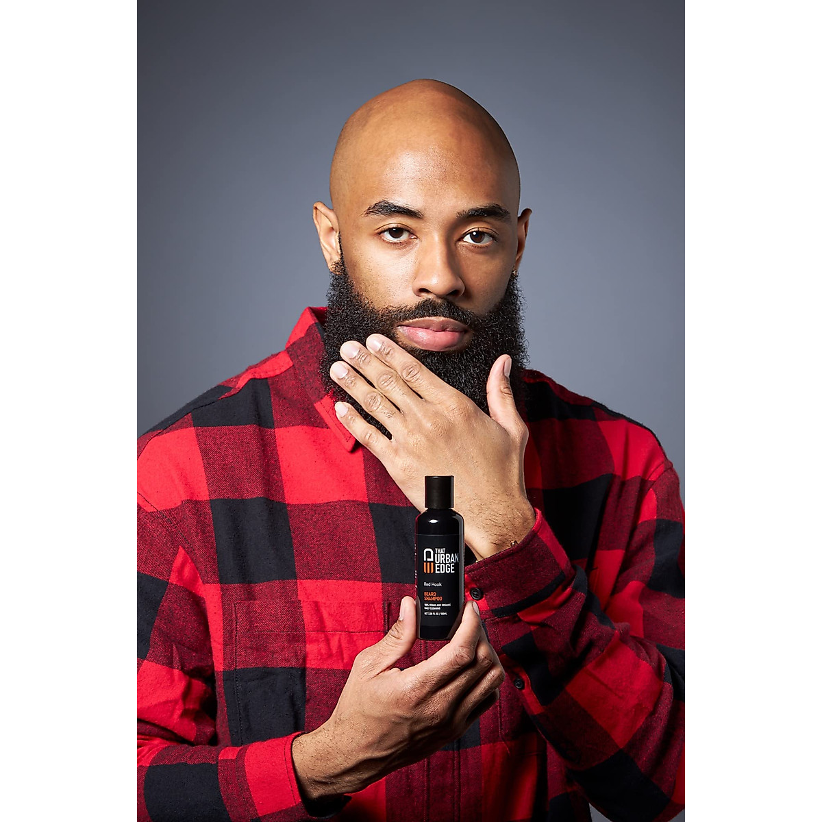 That Urban Edge Beard Shampoo | Professional Wash for Men | Moisturizing and Conditioning | Natural Formula Softens and Strengthens | Vegan for Thick, Soft Beard | 3.38fl oz