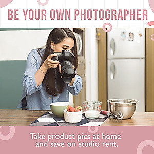 Magipea Photo Backdrop Board - 7 Designs Sand, Terrazzo, Bricks, Rhyolite, Stone Wall, Painting - Flat Lay Backgrounds for Jewelry or Food Product - Replica Surfaces 13x13in - Instagram Pics Anywhere