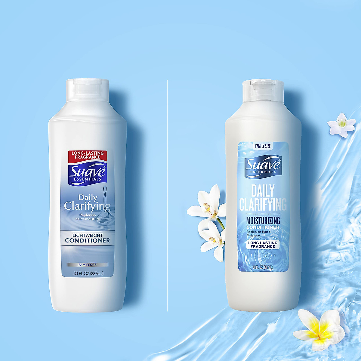 Suave Essentials Anti Residue Conditioner Cleansing Conditioner Daily Clarifying Conditioner That Removes Excess Oil Build-Up & Residue 30 oz, Pack of 6