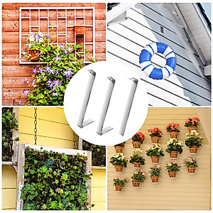 NQEUEPN 8pcs Siding Hook, Aluminum Alloy Hooks Without Require Drilling Siding Hooks for Hanging Outdoor Hooks for Fiber Cement Board Siding Vinyl No Hole Clips(Installation Tool Included)