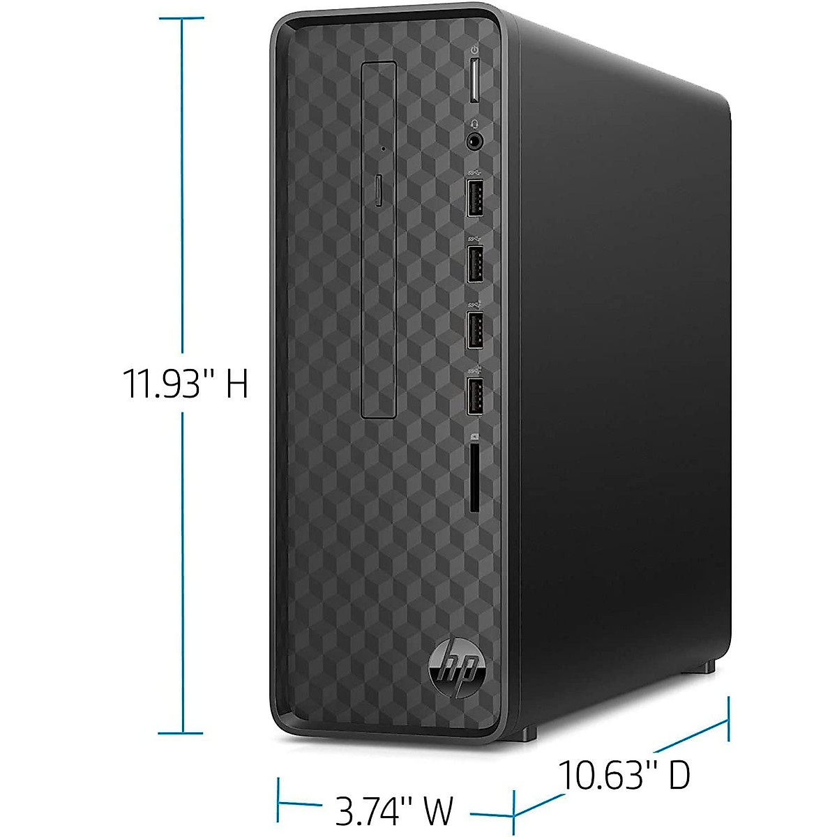 HP 2022 Newest Slim Desktop, Intel Core i5-12400T, 32GB RAM, 512GB SSD, 1TB HDD, Intel UHD Graphics, Wi-Fi 5, Bluetooth 5, Windows 11 Home, Bundle with Cefesfy Accessory, NO DVD