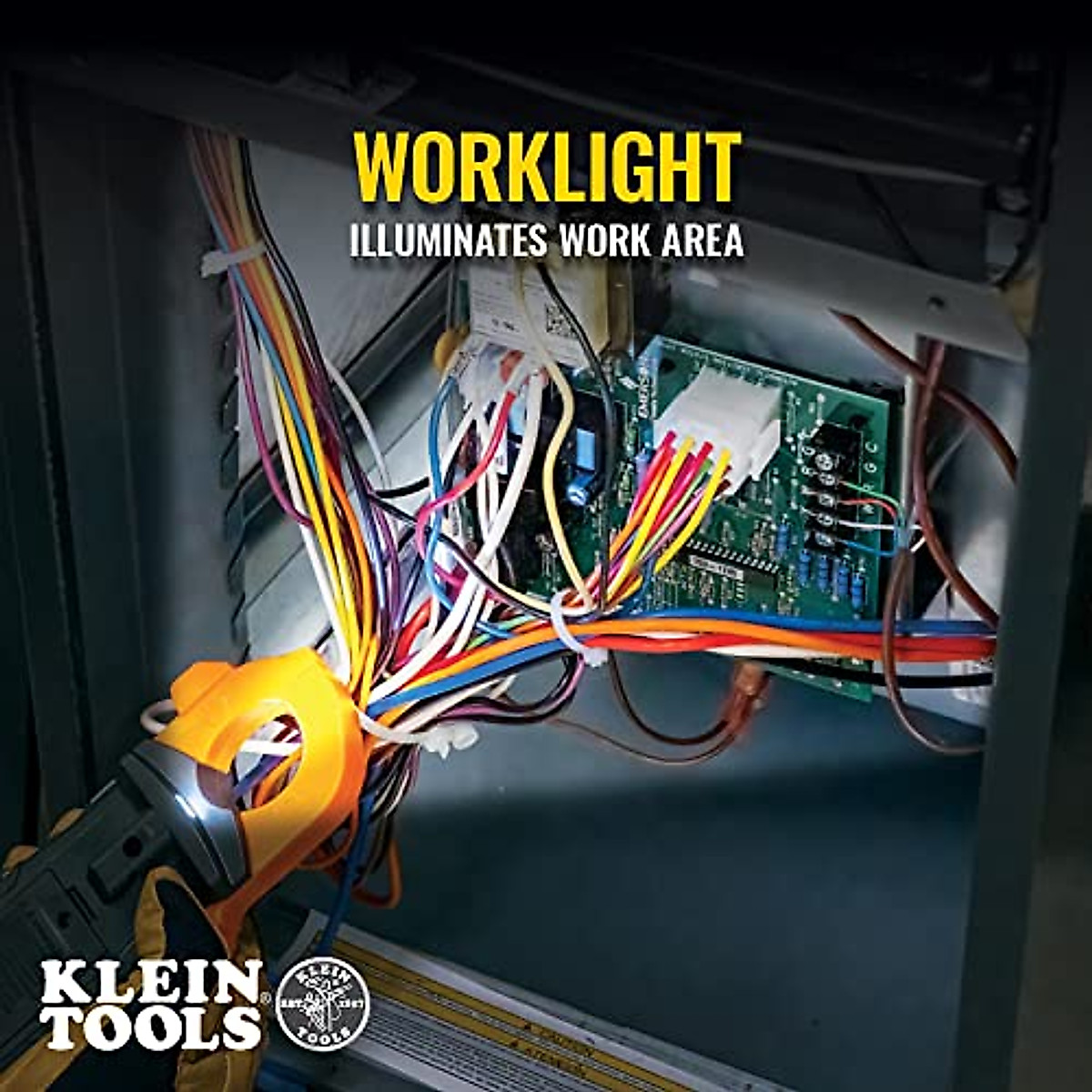 Klein Tools CL445 HVAC Clamp Meter, Auto-Ranging TRMS, NCVT, Measures Voltage, Current, Temperature, Micro Amps, InRush and More 1 1/2-Inch Jaw