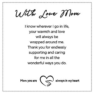 Sentimental Gift for Mom On Mother's Day Christmas, Birthday- with Love Mom Softly Said Blanket