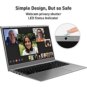 ECOHERO Laptop Computers, AMD Ryzen 7 3700U, 8GB DDR4/256GB NVMe SSD, 15.6" 1920x1080 FHD IPS Display, Windows 11 laptops Computers, Ethernet Port, Backlit Keyboard, Support Type-C PD 3.0 Charging