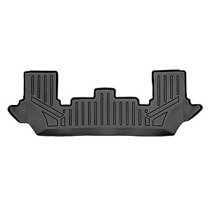 SMARTLINER All Weather Custom Fit Floor Mats 3rd Row Liner Black Compatible with 2020-2023 Compatible with Ford Explorer Only Fits with 2nd Row Bench Seats