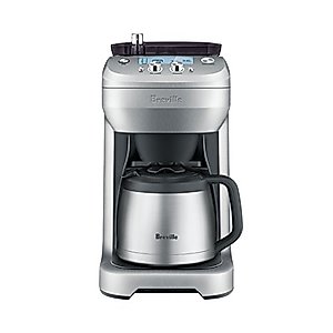 Breville Grind Control Coffee Maker, 60 ounces, Brushed Stainless Steel, BDC650BSS
