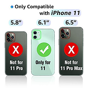 OMEETIE Battery Case for iPhone 11, 5000mAh Slim Portable Protective Charging Case Rechargeable Battery Charger Case Only for iPhone 11 (6.1 inch) (Compatible with Earphones) - Black