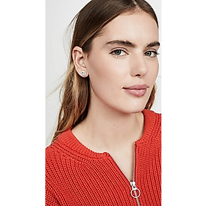 kate spade new york Bright Ideas Pave Halo Silver Stud Earrings