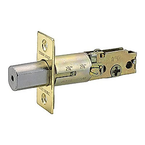 Design House 786103 Pro, Polished Brass Finish, Square Deadbolt Latch