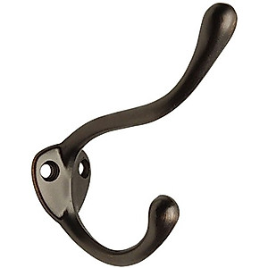 Designers Impressions 25 Pack 57486 Oil Rubbed Bronze Heavy Duty Coat & Hat Hook
