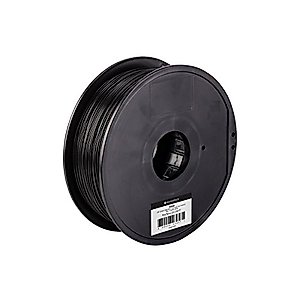 Monoprice ABS Plus+ Premium 3D Filament - Black - 1kg, 1.75mm Thick | 40% Stronger Than Ordinary ABS | For All ABS Compatible Printers (115848)