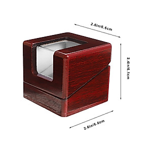 Cabilock Championship Ring Display Case Wooden Single Ring Box Sports Ring Storage Box Wooden Jewelry Box for Sports Fans Gift