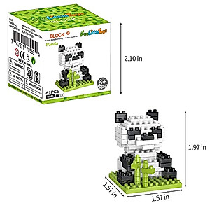 FUN LITTLE TOYS Mini Animals Building Blocks Sets for Goodie Bags, Prizes, Birthday Gifts, Party Favors for Kids 12 Boxes