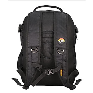 Brave Wilderness Durable Outdoor Capable Backpack made with a Ballistic Nylon Shell and Six Pockets by Coyote Peterson (Black)
