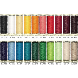 Gutermann 734610-1 Thread Set Sew-All 100 m x 20 reels, Multicoloured