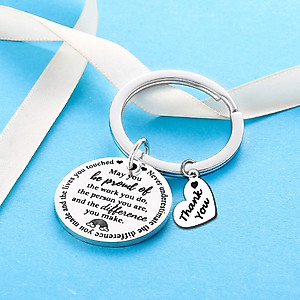 Thank You Gifts For Women Coworkers Friend Colleague Keychain Gift Leaving Gift Going Away Farewell Good Bye Retirement Thank You Appreciation Birthday Christmas Gifts For Women Men (May You Be Proud)