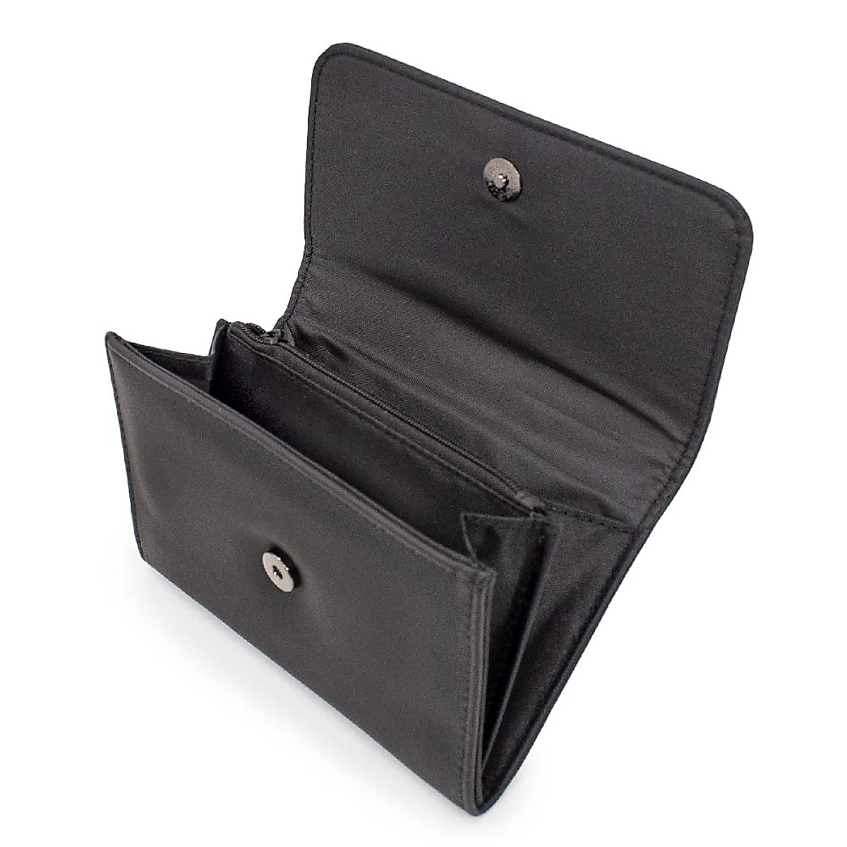 Buckle Down Disney Wallet, Foldover, Minnie Mouse Polka Dot Bow Embossed, Black, Vegan Leather