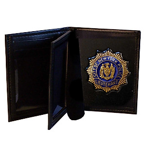 Hidden Badge Wallet for NY City Police Lieutenant or NY Dept of Corrections (Cutout PF27)