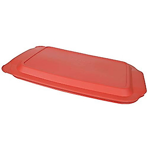 Pyrex (1) 222-PC 2qt Red Lid, (1) 232-PC 2qt Red Lid, (1) 233-PC 3qt Red Lid Made in the USA