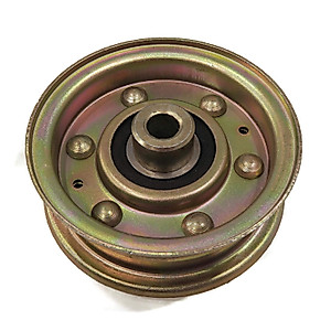 Flat Idler Pulley Compatible with 9753 EXMARK 1-323285 (3/8-inches X 2-3/4-inches)