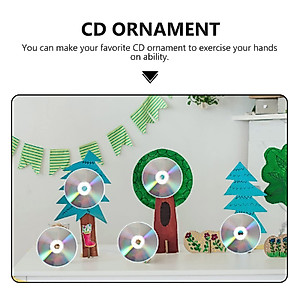 50pcs Hand Decorated Discs Decorative DIY Discs Creative Cd Discs DIY Household Cd Discs Home DIY Discs DIY Cd Discs Craft Material Bird Cd Discs Handmade DIY Cd Discs