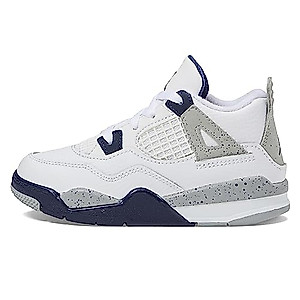 Jordan Jordan 4 Retro (Infant/Toddler) White/Midnight Navy/Light Smoke Grey 5 Toddler M