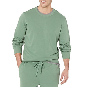 Amazon Essentials men's Crewneck Sweatshirt, Lightweight Long-Sleeve French Terry, Sage Green, X-Large, (Available in Big & Tall)