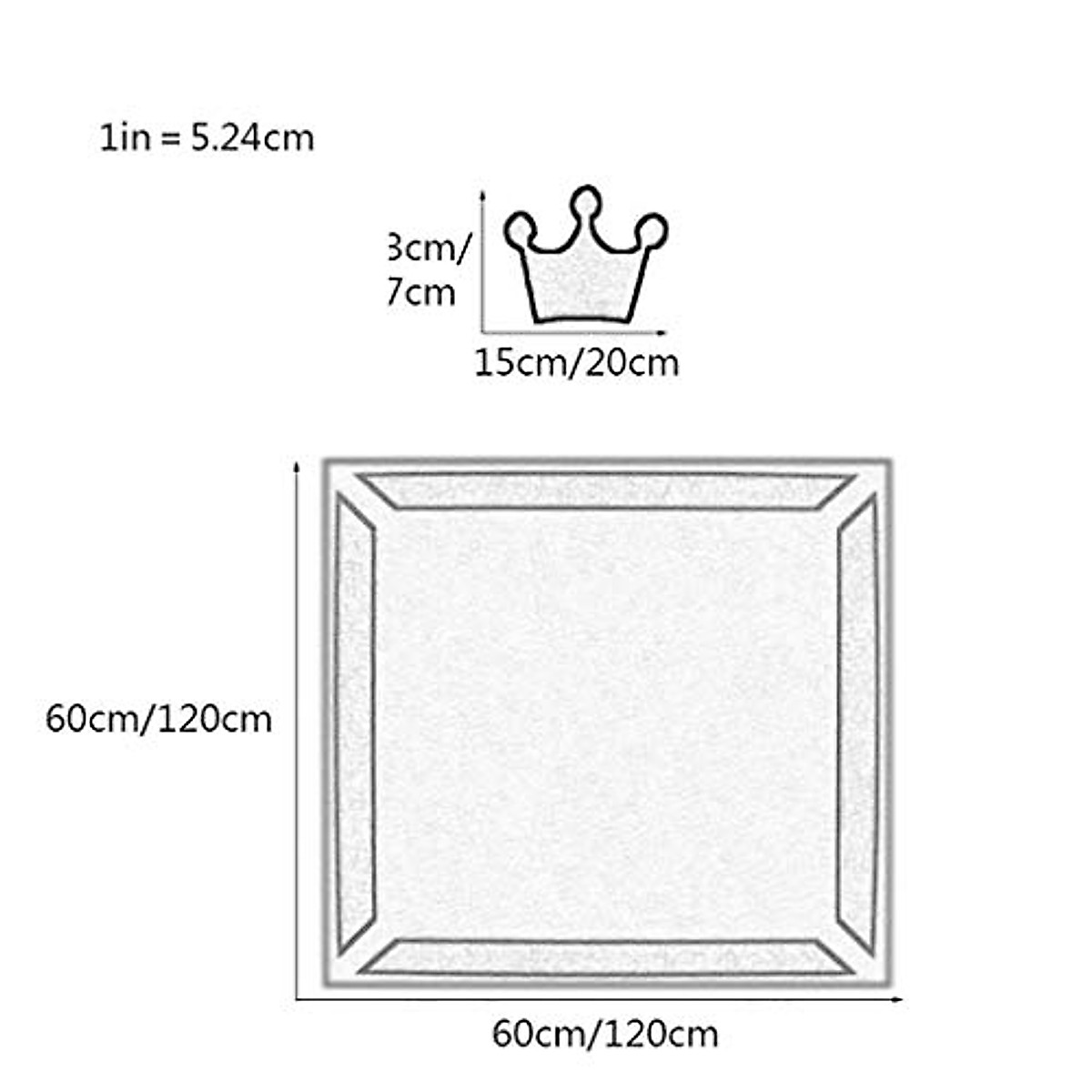 Felt Board Layout Notice Board, Crown Message Board, Green Wall Stickers, Kindergarten Works Display Cork Board