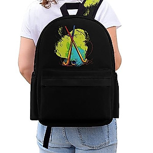 Field Hockey Travel Backpack Lightweight 16.5 Inch Computer Laptop Bag Casual Daypack for Men Women