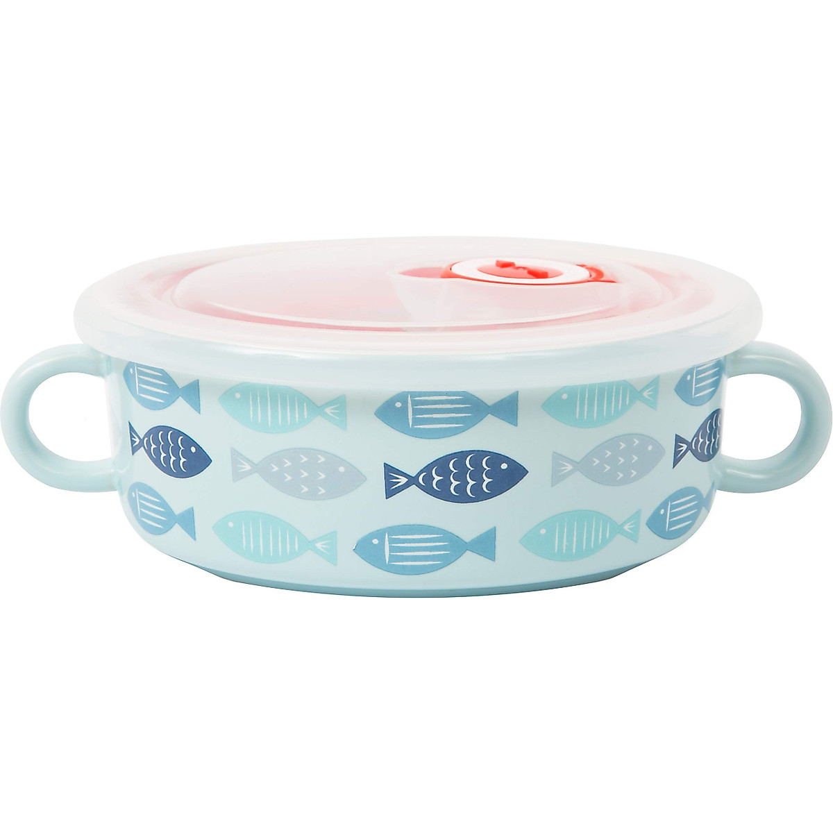 Pavilion - Lake People - 13.5 Oz Double Handled Soup Bowl With Lid