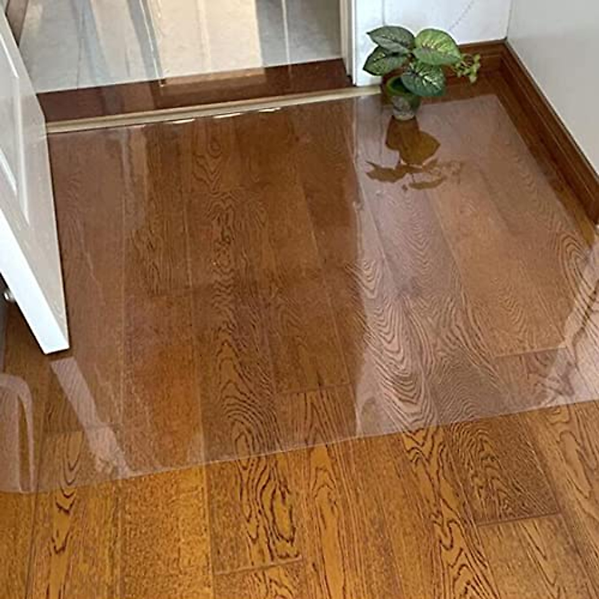 Clear Table Protector Office Home Chair Mat, Transparent Plastic Runner Rug, Large Thick Floor Protector Mat for Rolling Chairs, Durable Non Slip Entrance Mat Doormat ,60/80/90/100120/140cm wide Custo