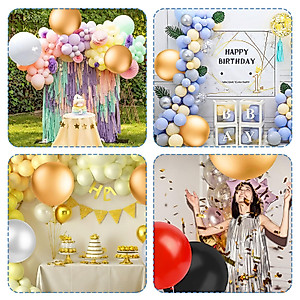 AMOR PRESENT 4PCS Large Gold Balloons, 36 Inch Giant Jumbo Latex Balloons for Christmas Birthday Baby Shower Wedding Graduation Anniversary Party Decorations