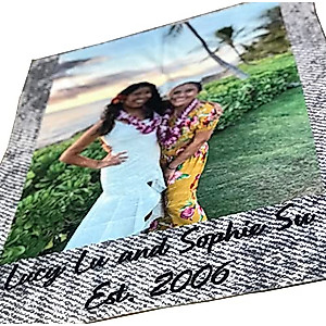 Customized Blankets with Photos – Personalized Photo Blankets for Family, Birthday, Anniversary – Soft Fleece Picture Collage Blanket (Best Dad Ever)