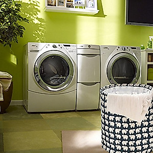 Waterproof Canvas Laundry Clothes Basket Storage Basket Folding Storage Box C Home & Garden Housekeeping & Organizers for Halloween Onsale