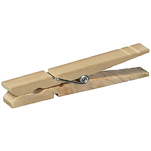 Homz 1220216 Clothes pin, Natural Wood