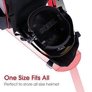 YESWELDER Welding Backpack Extreme Gear Pack with Helmetcatch (holds welding helmet, jacket, gloves, tools, etc.) All-In-One Heavy Duty Welder Bag