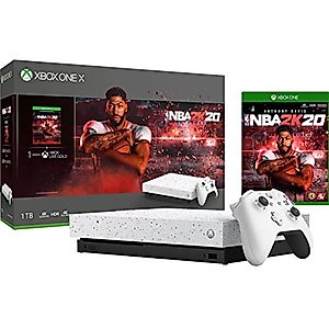 Xbox One X 1TB Console NBA 2K20 Special Edition Bundle White