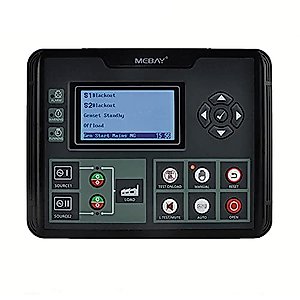 YOKDEN ATS520 Generator Genset Controller Panel ATS Controller Control Auto Transfer Switch Dual Power DC 8V-36V AC 90-280V Single Phase Three Phase 3.5” LCD Screen