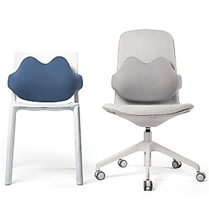 PSVOD Butt and Back Cushion for Office Chair，Back Cushion for Office Chair Posture Pink,Pillow Seat Cushions for Chairs (Blue)