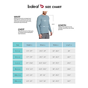 BALEAF Men's UPF 50+ Long Sleeve Shirts Soft Rash Guard Breathable Lightweight Workout Running Hiking Tops Light Blue L