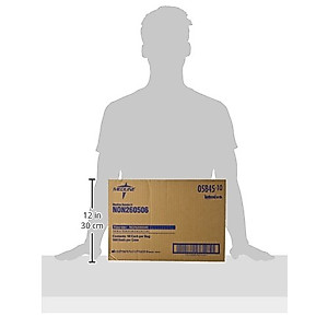 Medline Deluxe Dry Disposbale Washcloth, 10" x 13", White, 50 Count (Pack of 10)