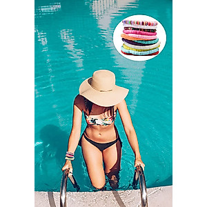 HYHONEY 12pcs Heishi Bracelet Cute Bracelets Clay Bead Bracelet Bracelets Set Stack Vinyl Disc Bead Surfer Stretch Bracelets Summer Beach Bracelet Bracelets For Women