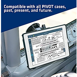 PIVOT Single Suction Cup Mount - Curved Arm - Supports Multi-Angle Display and Viewing - for Professional Pilots, General Aviation