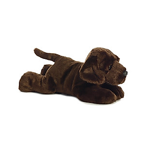 Aurora® Adorable Flopsie™ Max™ Chocolate Lab Stuffed Animal - Playful Ease - Timeless Companions - Brown 12 Inches