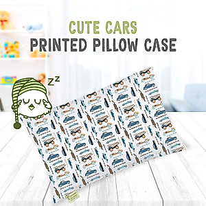KeaBabies Toddler Pillowcase for 13X18 Pillow - Organic Toddler Pillow Case for Boy, Kids - 100% Natural Cotton Pillowcase for Miniature Sleepy Pillows - Pillow Sold Separately