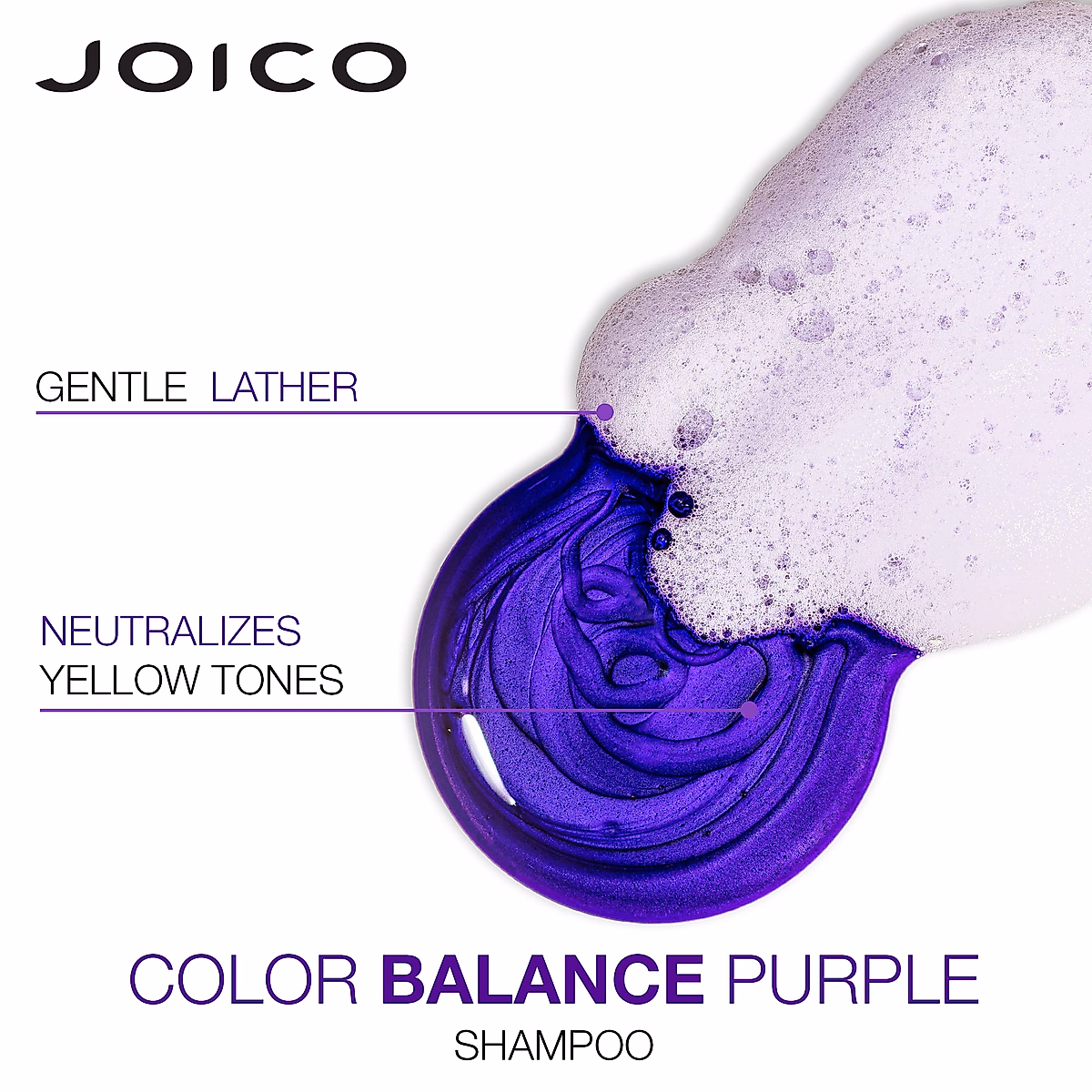 Joico Color Balance Purple Shampoo and Conditioner | For Cool Blonde or Gray Hair | Eliminate Brassy Yellow Tones | Boost Color Vibrancy & Shine | UV Protection | With Rosehip Oil & Green Tea Extract