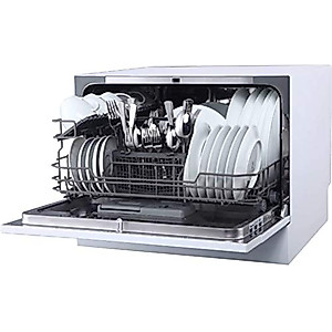 Whynter CDW-6831WES 6 Place Setting LED, White Countertop Portable Dishwasher
