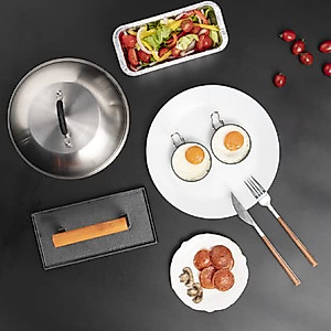 Griddle Accessories Kit for Blackstone, Include Basting Cover, Cast Iron Grill Press, Egg Rings